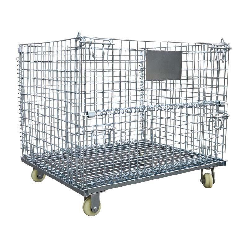 Storage Cage Steel Shelf Folding Logistics Turnover Basket; ECVV UAE ...
