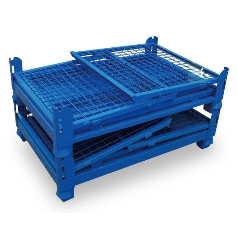 Folding metal cage Pallet shelf turnover box Workshop; ECVV UAE – ECVV.AE
