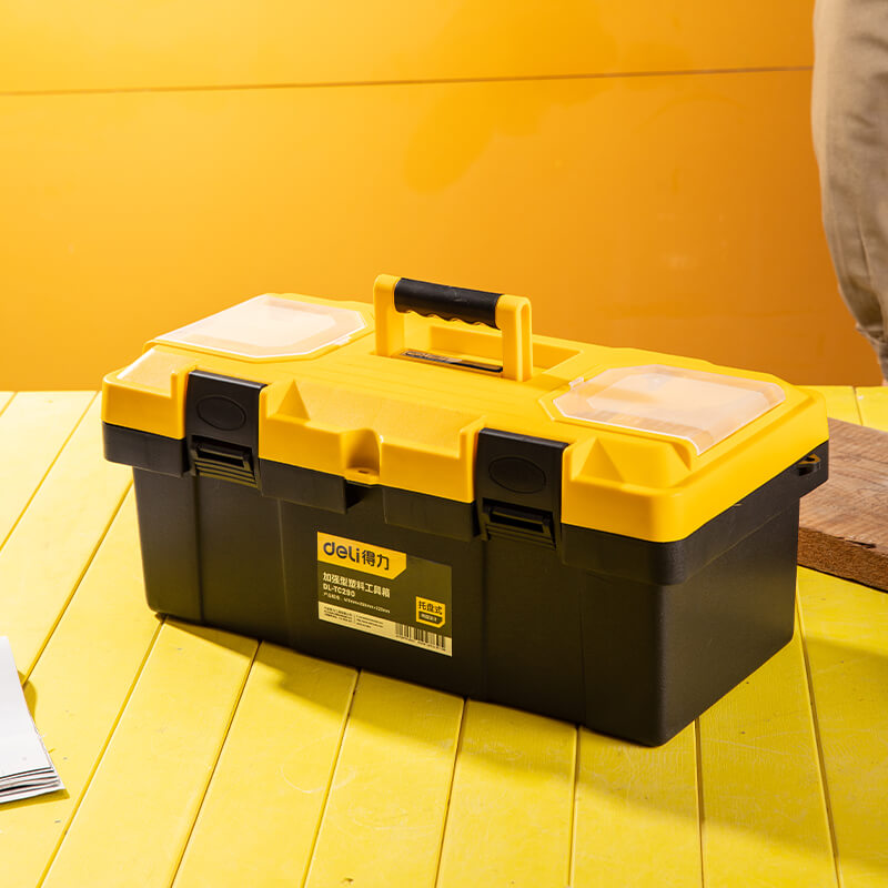 Deli Reinforced Plastic Toolbox 19" Tool Box Toolkit DL-TC290;ECVV UAE ...